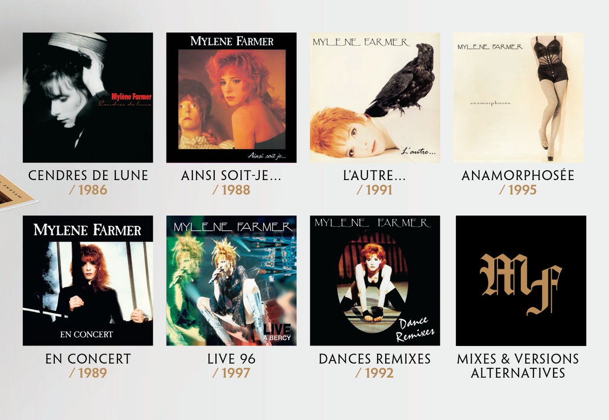 Mylène Farmer Collection - 16 CD | 211 titres - Store Mylene Farmer